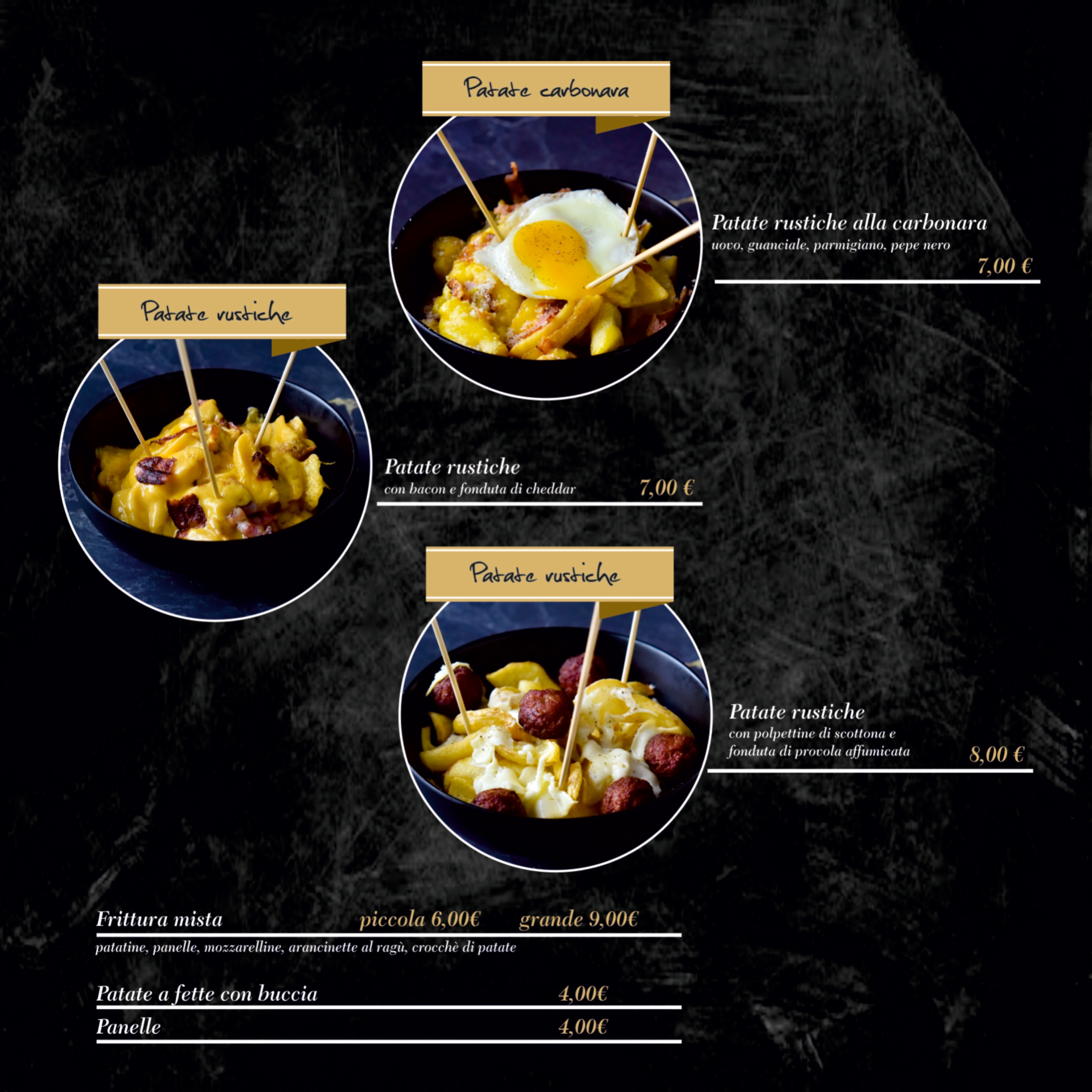 Menù - Caveau Food Experience